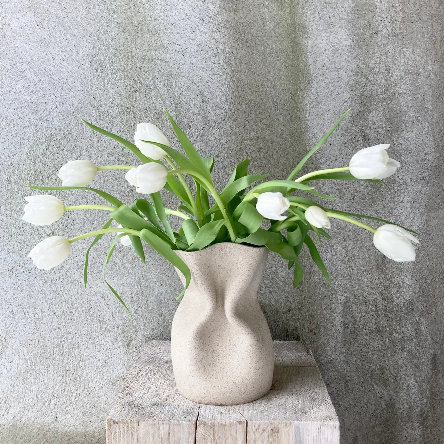 Alicja Ceramics | Dumpling Ceramic Vase in speckled sandy clay - Mediu ...